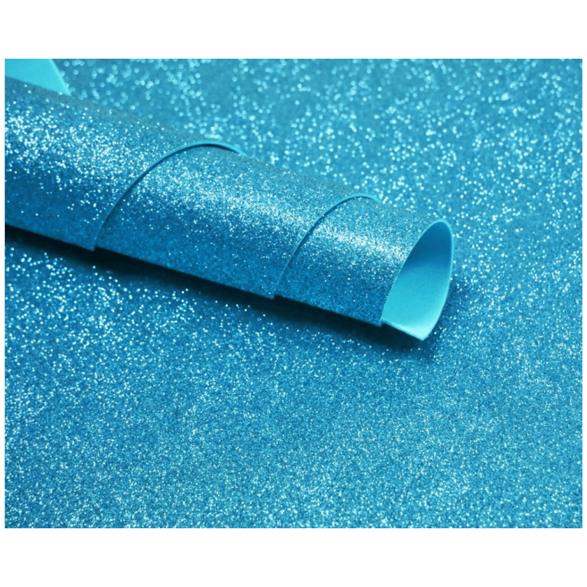 PLIEGO GOMA EVA GLITTER 40X60 CELESTE – Servidata